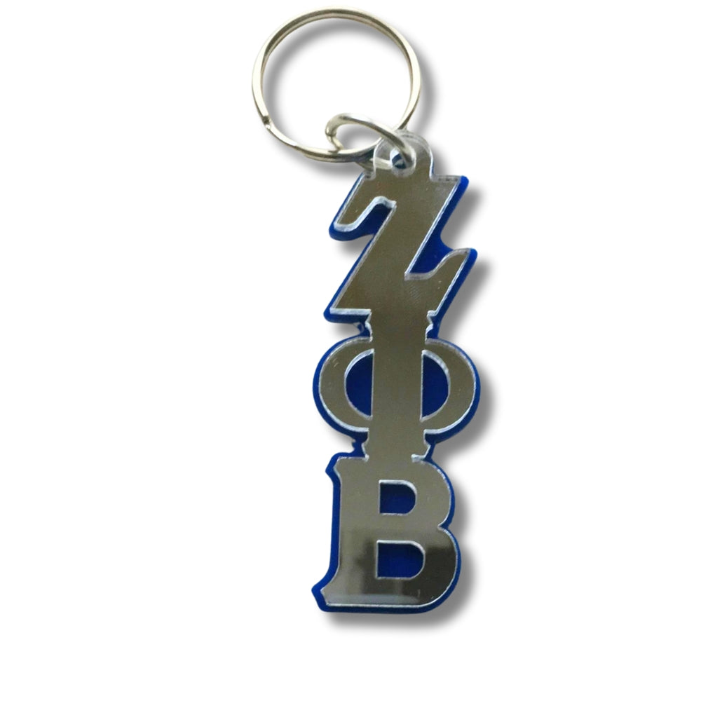 Zeta Lettered Keychain – J Mar Greek Life