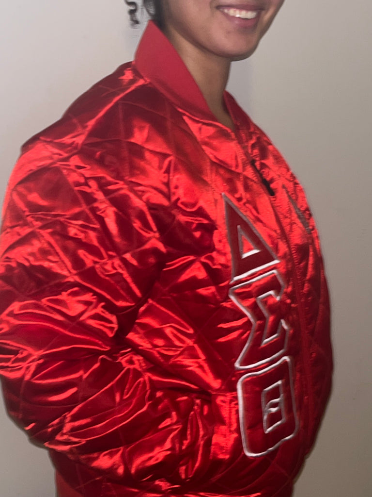DST Quilted Puff Bomber – J Mar Greek Life