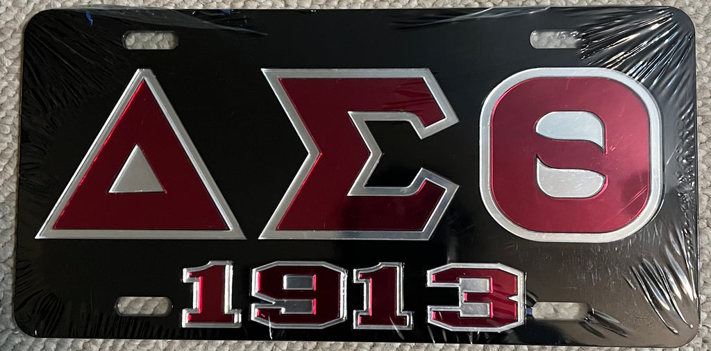 DST License Plate (Black) – J Mar Greek Life