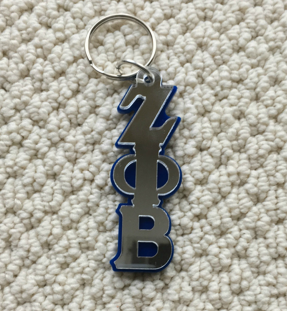 Zeta Lettered Keychain – J Mar Greek Life